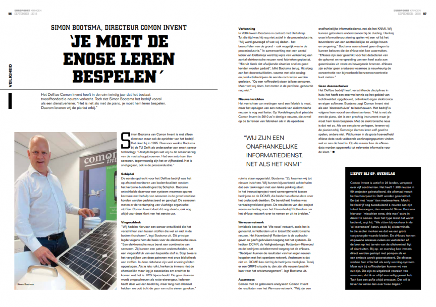 Magazine Europoort Kringen featuring Comon Invent - Comon Invent